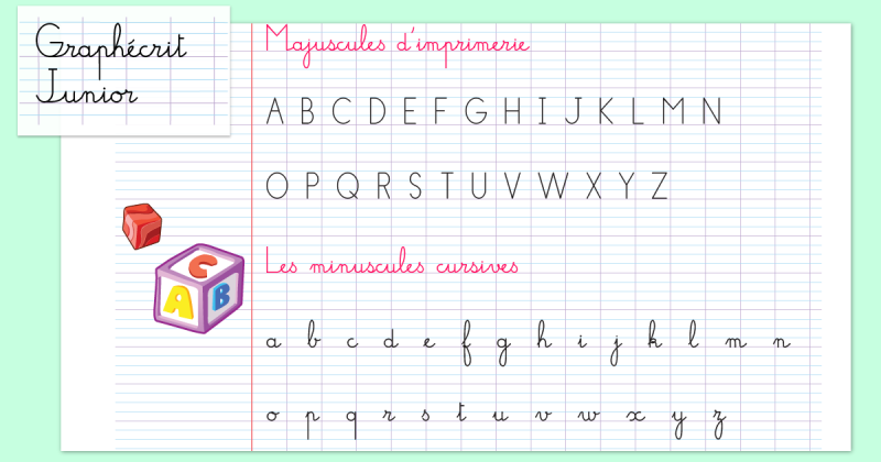 Polices d'écriture maternelle à télécharger : Graphécrit Junior et ...