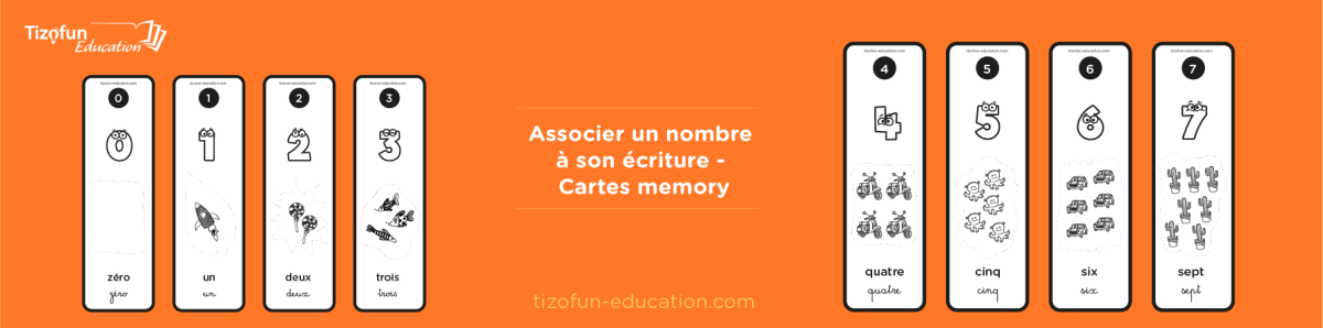 Cartes memory pour apprendre les nombres de 1 à 10 en maternelle ...