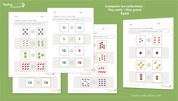 Activités de comparaison des quantités en maternelle : Jeux et ...