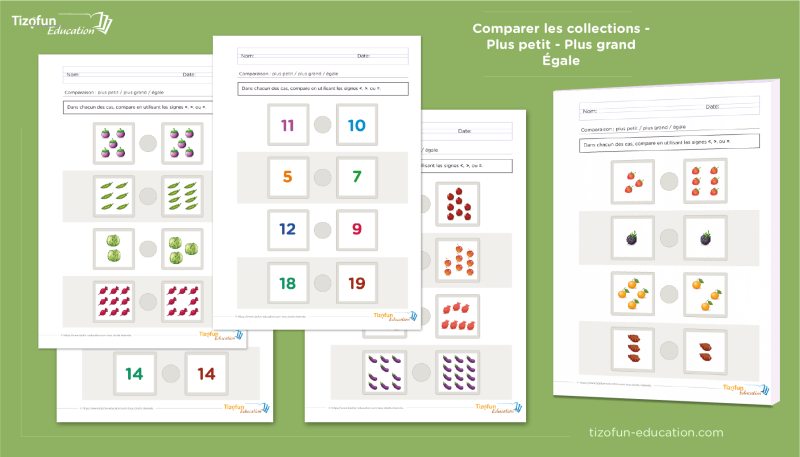 Activités de comparaison des quantités en maternelle : Jeux et ...