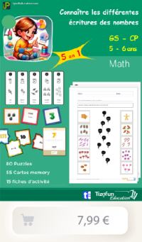 Cartes memory pour apprendre les nombres de 1 à 10 en maternelle ...