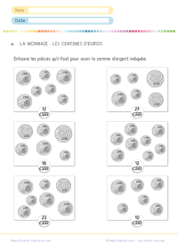 Apprendre la monnaie euro aux enfants : exercices sur l'euro et les ...