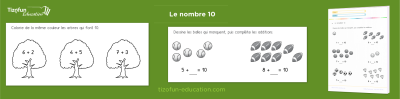 Activités sur le nombre 10 pour enfants : fiches et exercices ludiques ...