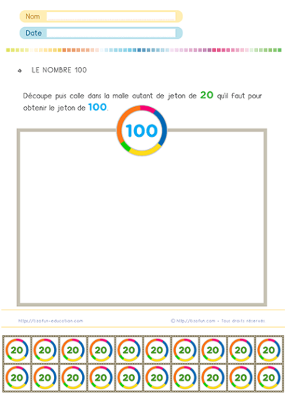 Exercices et activités ludiques sur le nombre 100 au CP et CE1 ...