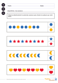 Exercices Suites Logiques Maternelle : Activités sur les Formes et ...